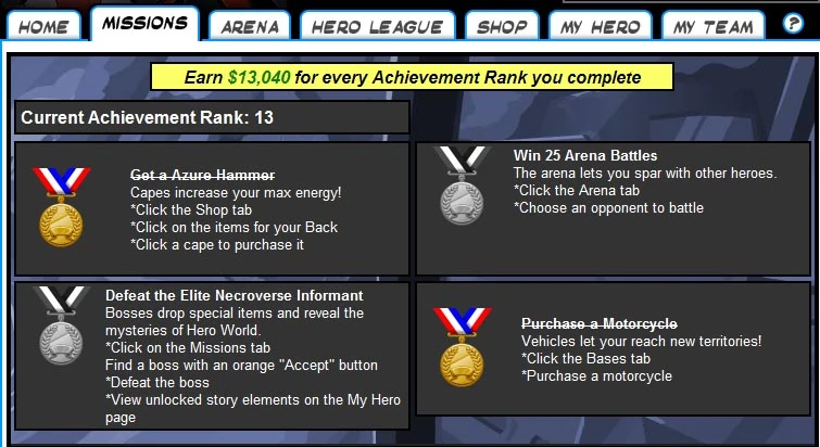 Achievement Rank | Hero World Wiki | Fandom
