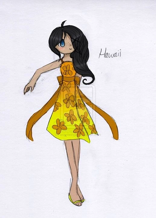 (Hawaii) Rose E. Jones | Hetalia Fan Characters Wiki | Fandom