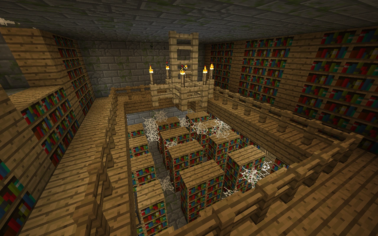 Minecraft Stronghold Library Layout