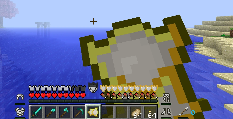 Gilded Nether Quartz Shield | Hexxit Wiki | Fandom