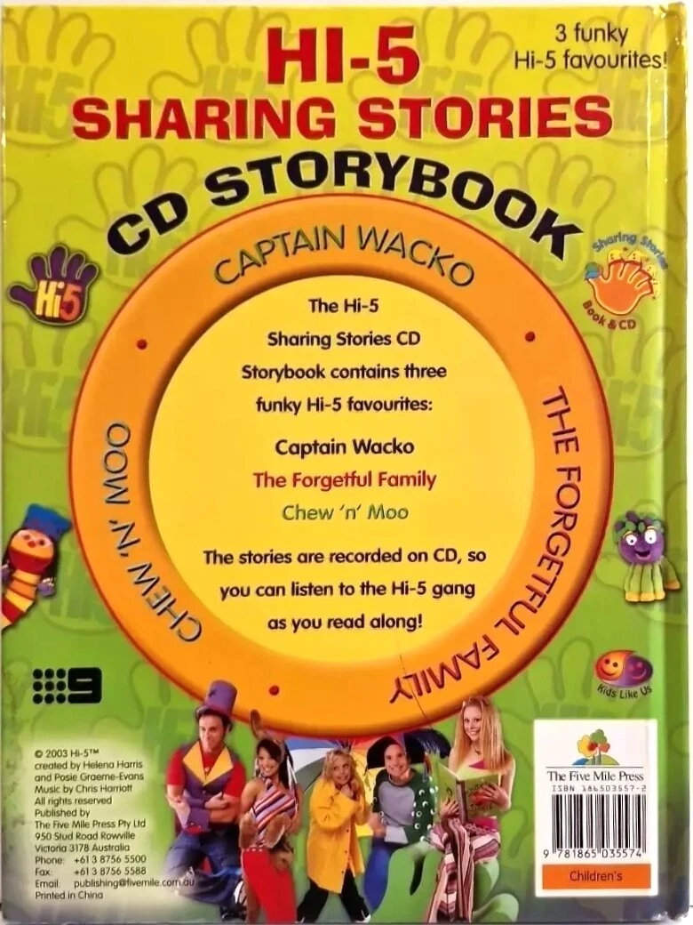 Hi-5 Sharing Stories CD Storybook (book) | Hi-5 TV Wiki | Fandom