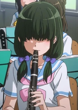 Anime Girl Playing Clarinet