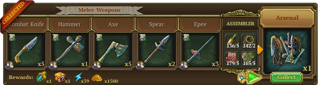 Melee Weapons | Hidden City Wiki | Fandom