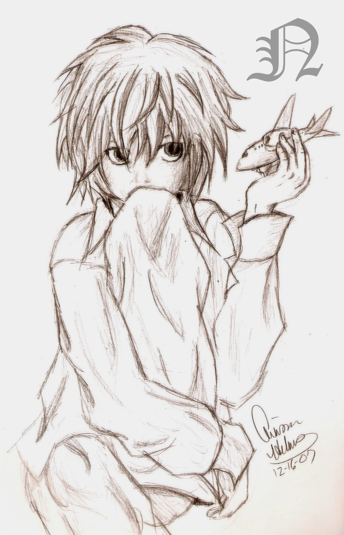 Near Death Note Drawing