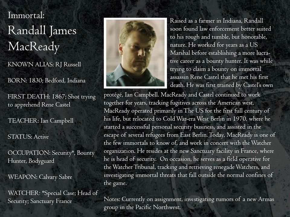 User blog:Jeffman52001/Highlander: The Watcher | Highlander Wiki | Fandom