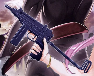 Anime Boy With Machine Gun