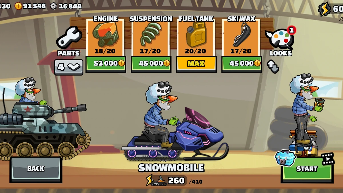 Snowmobile (Vehicle) | Hill Climb Racing Character Creator Wiki | Fandom