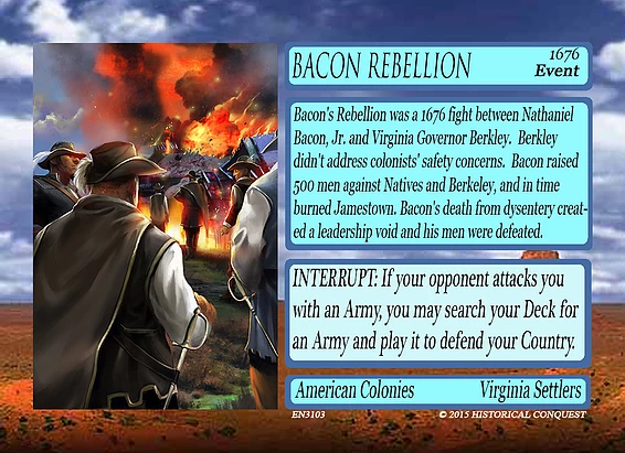 Bacon Rebellion | Historical Conquest Wiki | Fandom