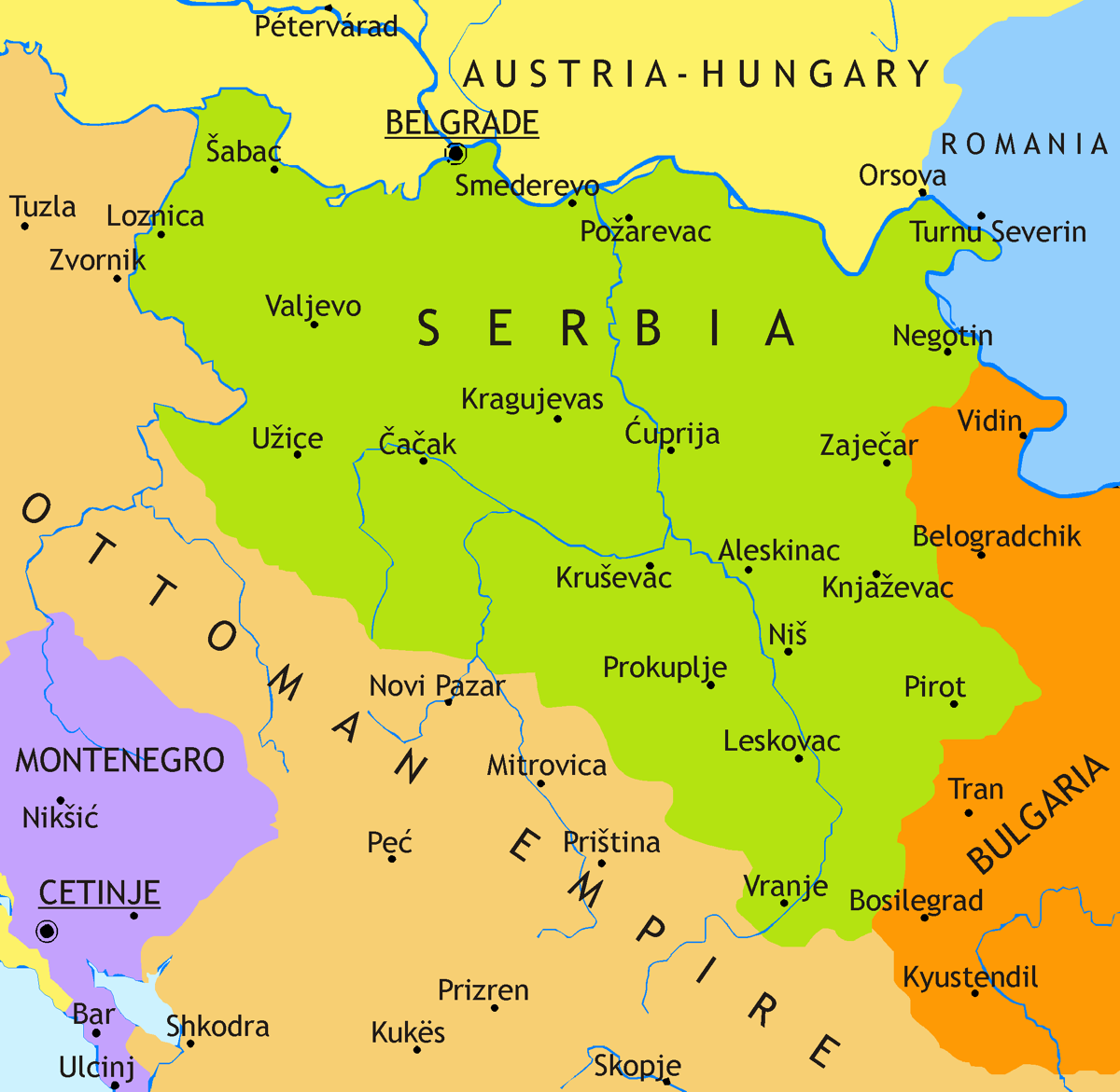 Principality of Serbia (1817–1882) | Wiki Atlas of World History Wiki ...