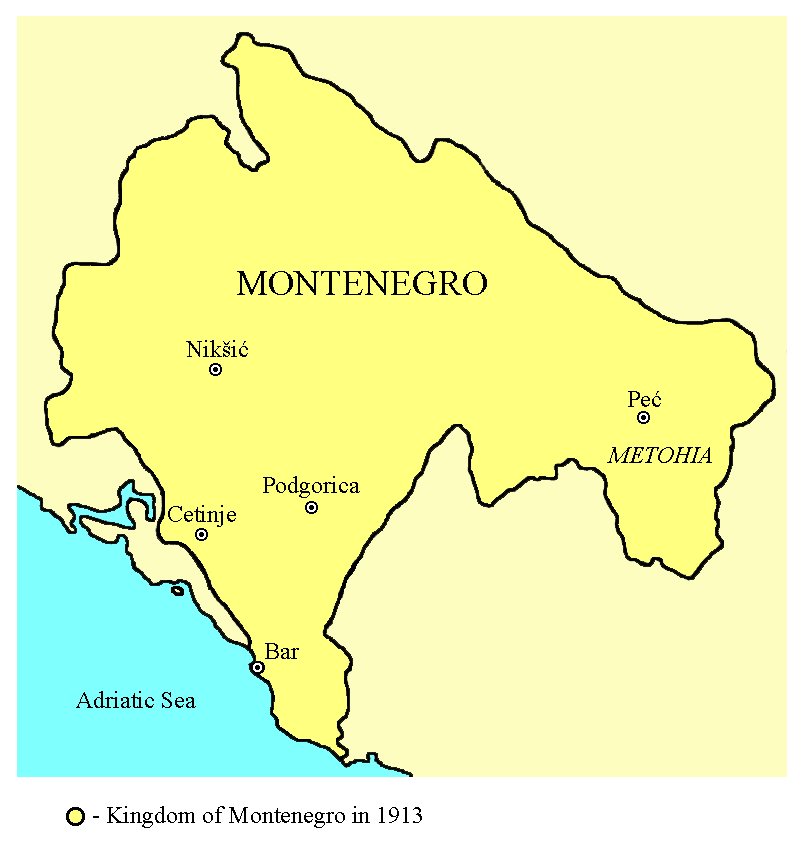 Kingdom of Montenegro (1910–1918) | Wiki Atlas of World History Wiki ...