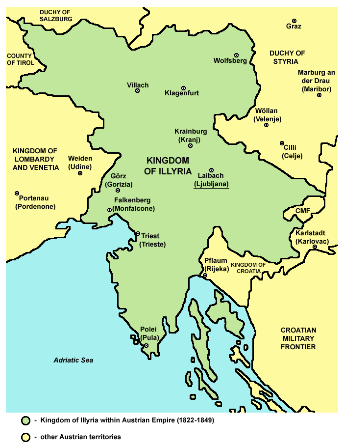 Kingdom of Illyria (1816–1849) | Wiki Atlas of World History Wiki | Fandom