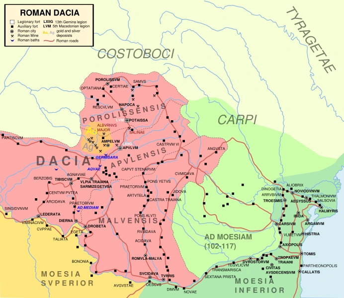 Dacia Map