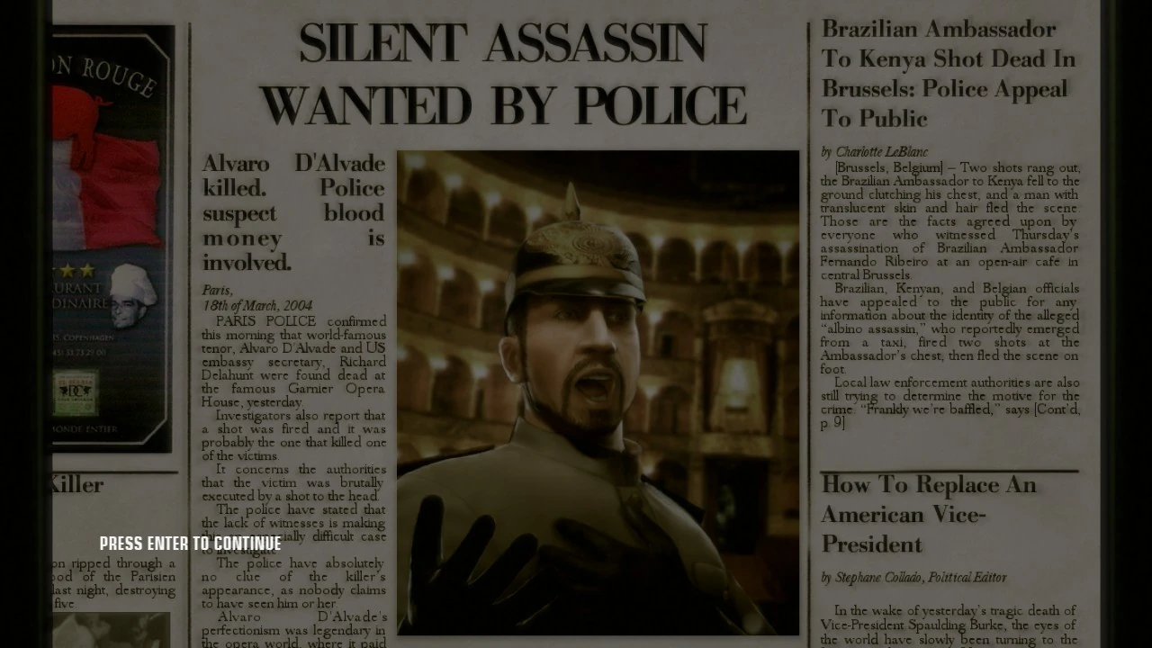 Hitman: Blood Money, how Mark I looked like and when he was born\died ...