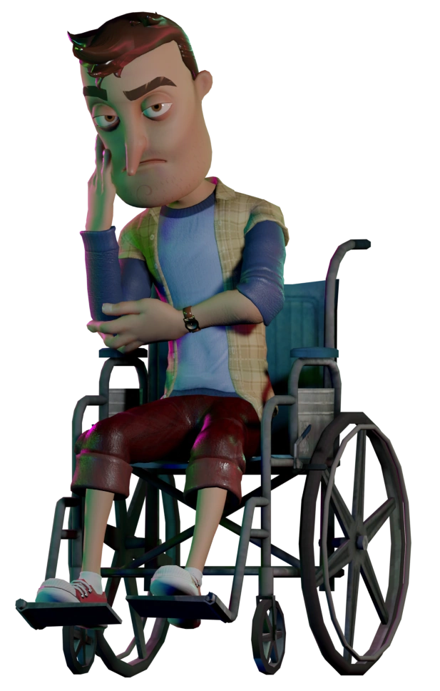 Wheelchair Nicky | Hello Neighbor Diablos Circus Wiki | Fandom