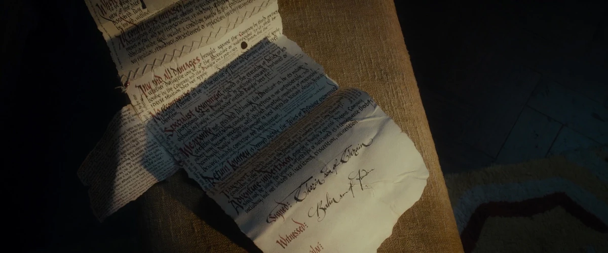 Bilbo's Contract | Middle-Earth Films Wiki | Fandom