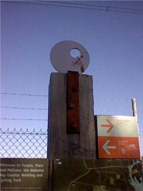 Bicycle Punt Crossing | Hobson's Bay Trail Signs Wiki | Fandom