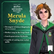 Merula Snyde | Hogwarts Mystery Wiki | Fandom