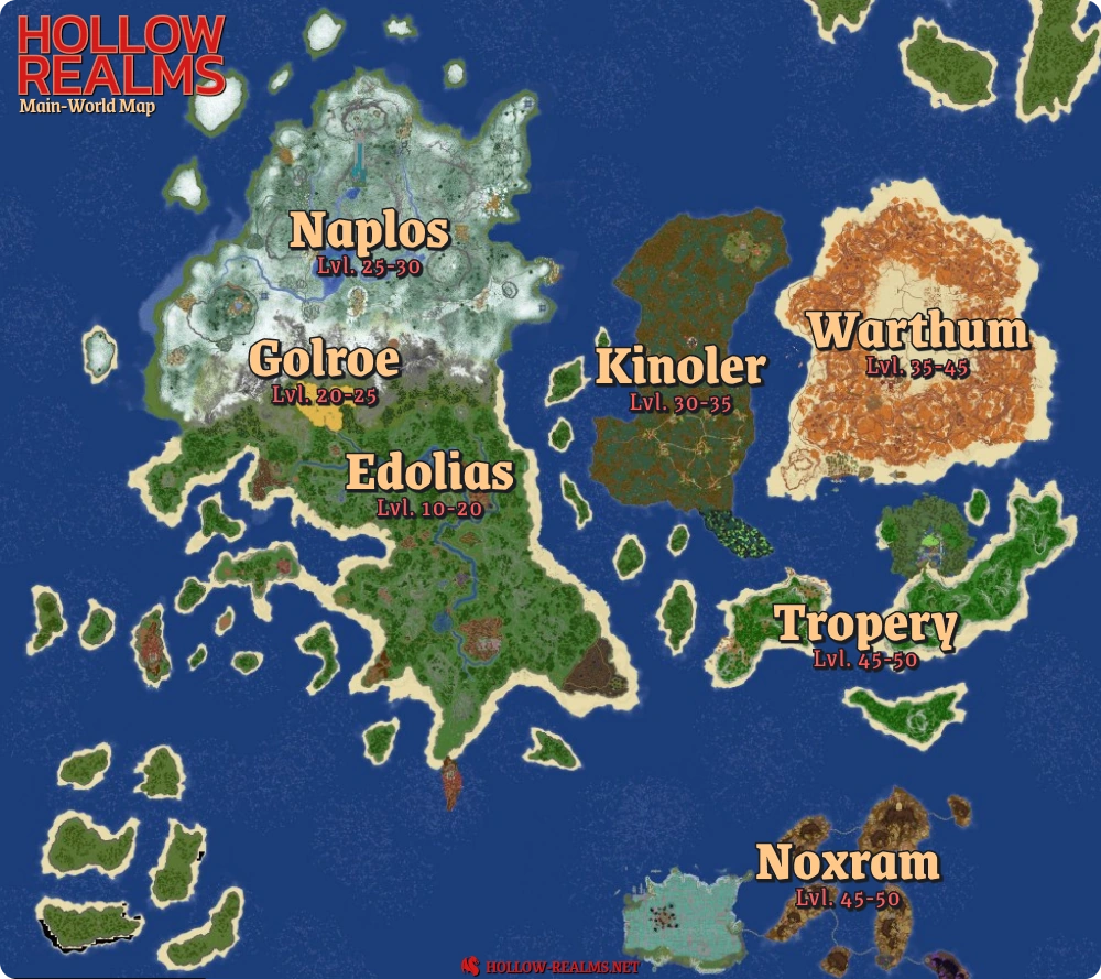 Main World Map | Hollow Realms Wiki | Fandom