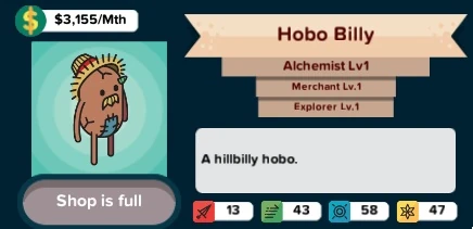 Hobo Billy | Holy Potatoes! A Weapon Shop?! Wiki | Fandom