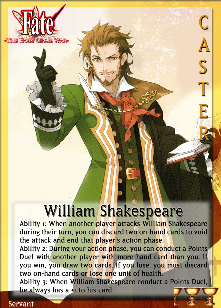 William Shakespeare | Fate - The Holy Grail War Wiki | Fandom
