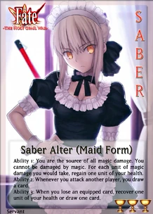 Saber Alter Maid | Fate - The Holy Grail War Wiki | Fandom