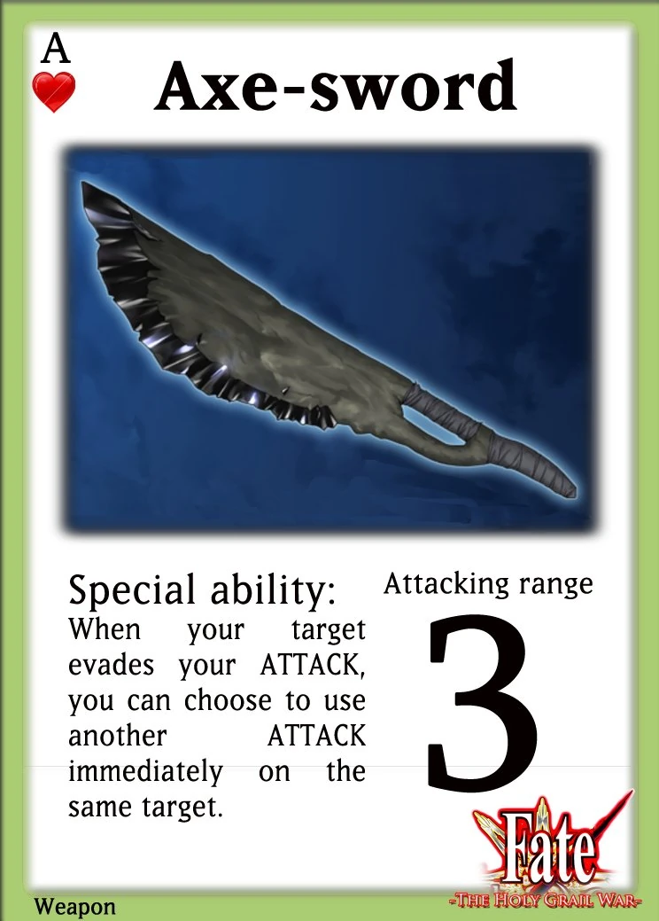 Axe-sword | Fate - The Holy Grail War Wiki | Fandom
