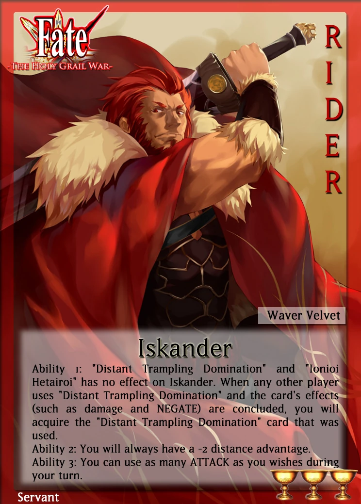 Iskander | Fate - The Holy Grail War Wiki | Fandom