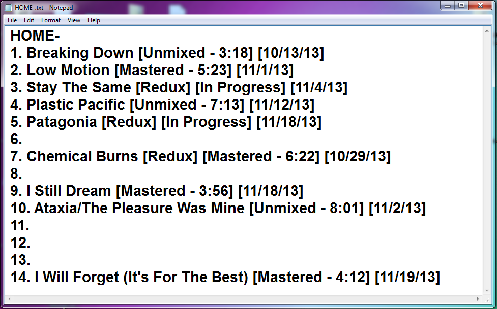 Scrapped SoundCloud Album | HOME Wiki | Fandom