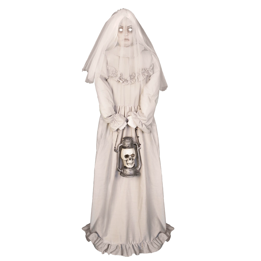 The Lady In Gray (Floating Ghost Woman) | Home Depot & Party City ...