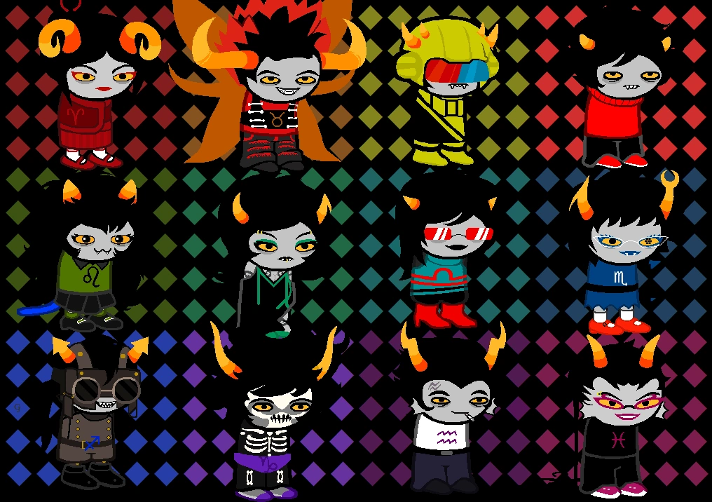 Homestuck Alpha Trolls Sprites