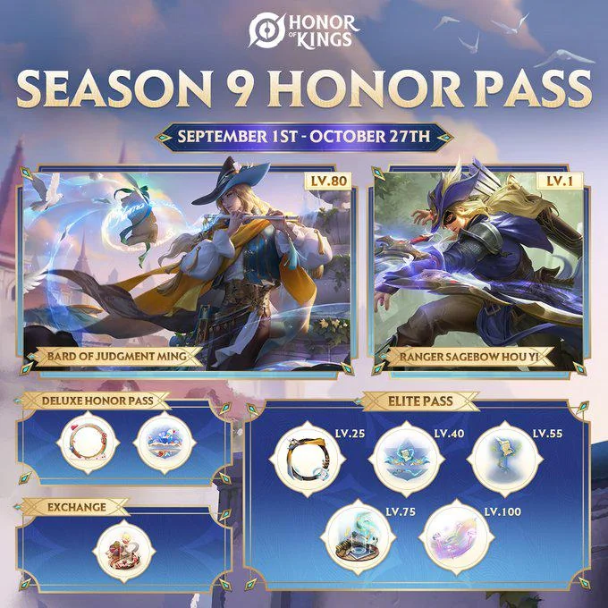 Honor Pass: Season 9 | Honor of Kings Wiki | Fandom