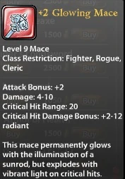 +2 Glowing Mace | Heroes of Neverwinter Wiki | Fandom