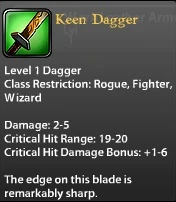 Keen Dagger | Heroes of Neverwinter Wiki | Fandom