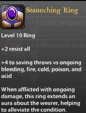 Staunching Ring | Heroes of Neverwinter Wiki | Fandom
