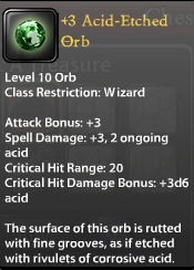 +3 Acid-Etched Orb | Heroes of Neverwinter Wiki | Fandom