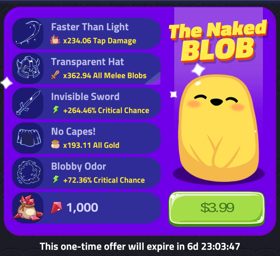 The Naked Blob | Hopeless Heroes Wiki | Fandom