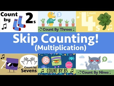 Skip Counting Songs / Multiplication Songs Compilation | Hopscotch ...