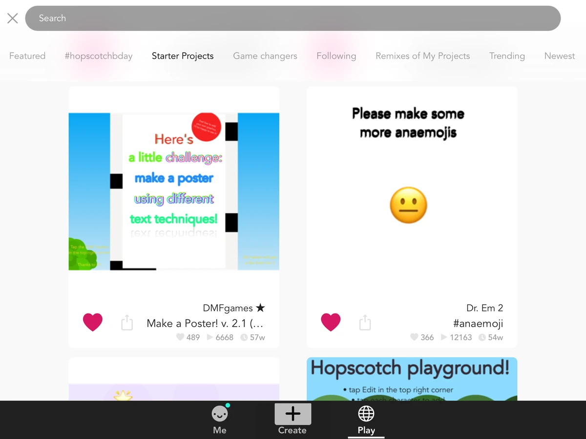 Starter projects | Hopscotch Wiki | Fandom