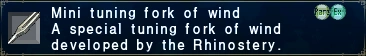 Mini Tuning Fork of Wind | HorizonXI Wiki | Fandom