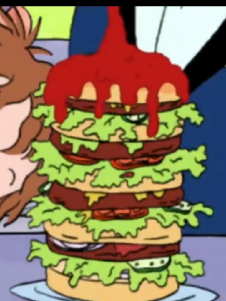 Quadruple Stack Burger With House Ketchup | Horrid Henry Wiki | Fandom