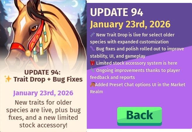 Update Log/Update 94 | Horse Life Wiki | Fandom