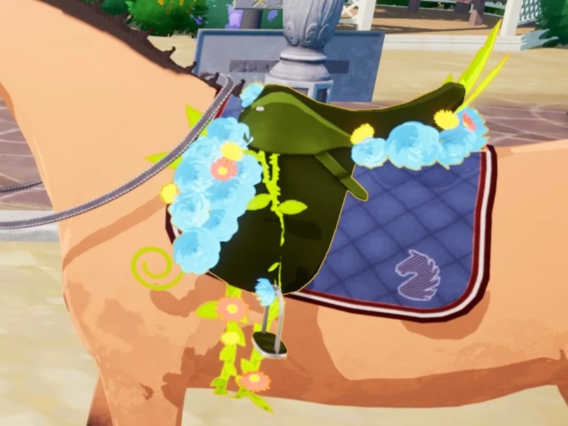 Floral Saddle | Horse Tales: Emerald Valley Ranch Wiki | Fandom