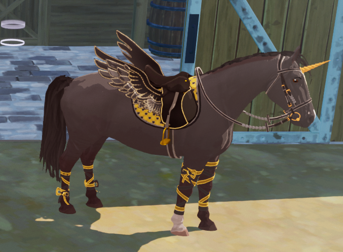 Black Swan Tack Set (DLC) | Horse Tales: Emerald Valley Ranch Wiki | Fandom