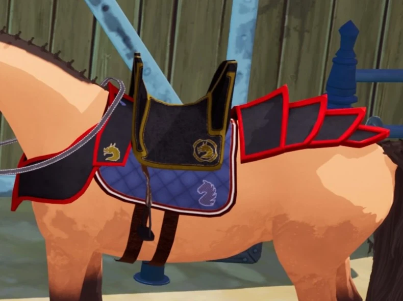 Dark Knight Saddle | Horse Tales: Emerald Valley Ranch Wiki | Fandom