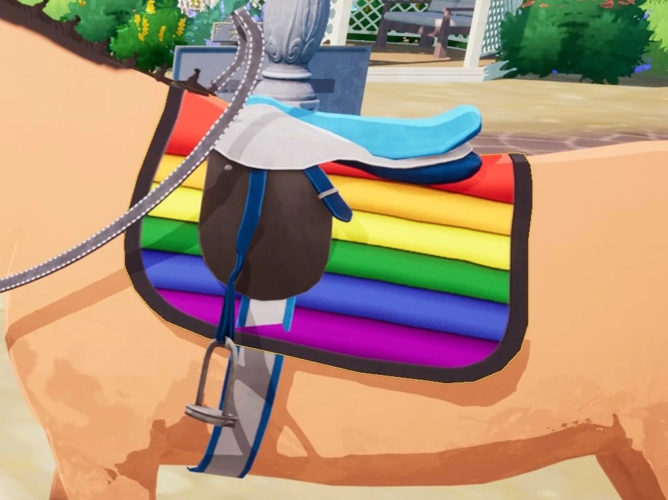 Rainbow Saddle Pad | Horse Tales: Emerald Valley Ranch Wiki | Fandom