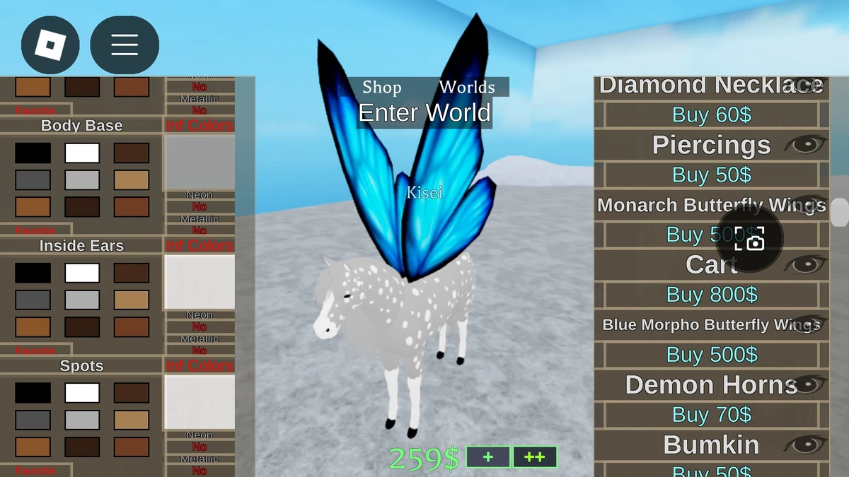 Blue Morpho Butterfly Wings | Horse World Wiki | Fandom