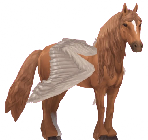 Chestnut Friesian Pegasus | Horse Riding Tales Wiki | Fandom
