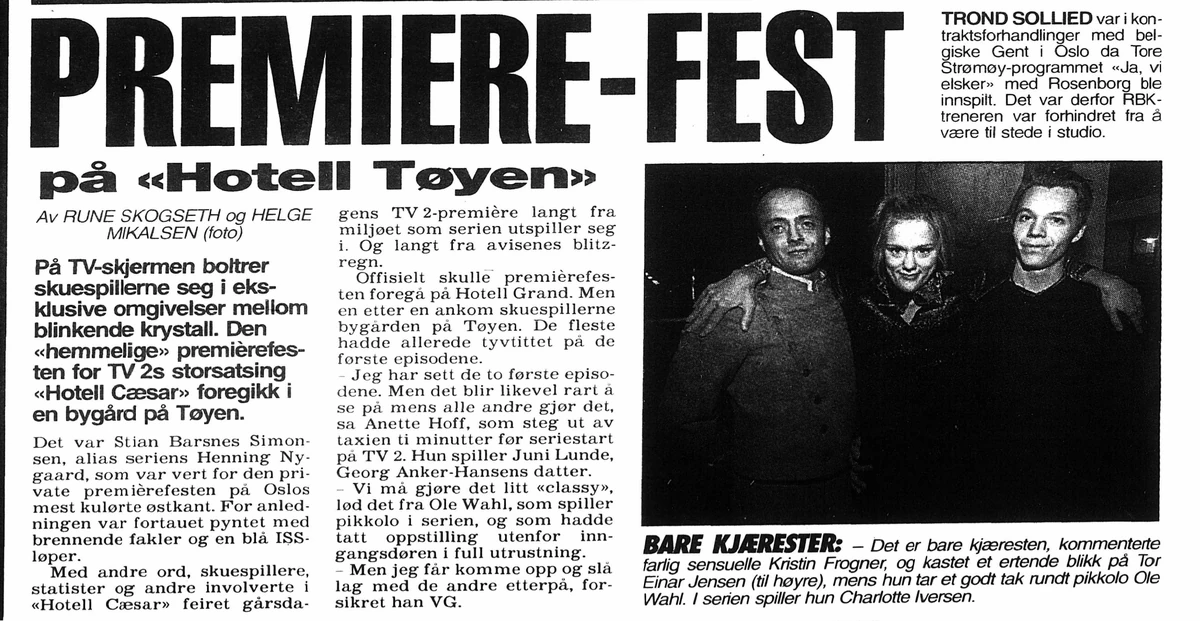 Hotel Cæsars premierefest | Hotel Cæsar Wiki | Fandom