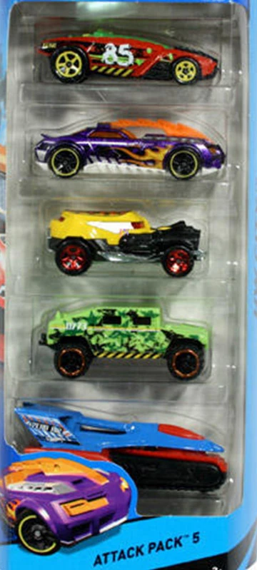 Hot Wheels Attack Pack Car Set - 5 Pack - munimoro.gob.pe