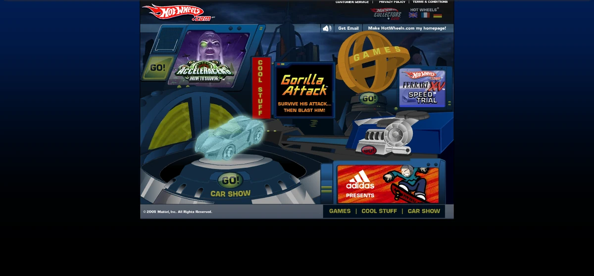 Hotwheels.com (2005) | Hot Wheels Wiki | Fandom